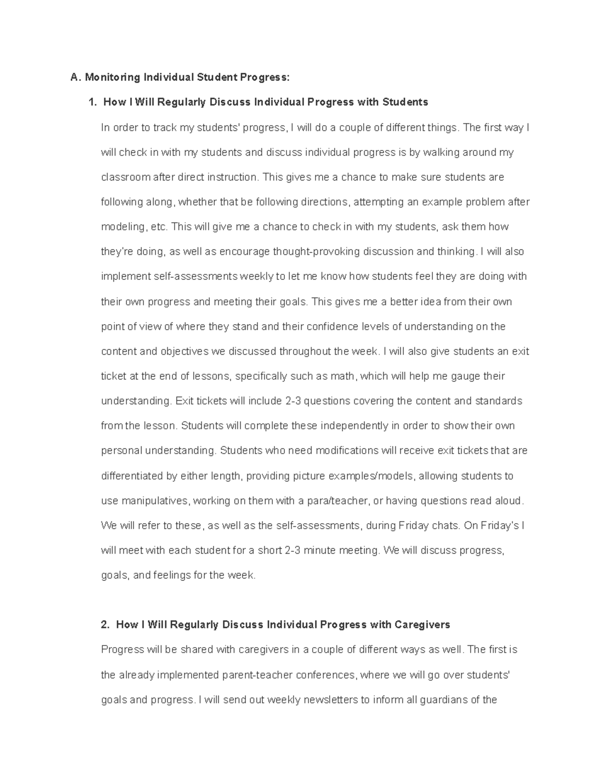 Course 4 Task 4: Monitoring Student Progress and Caregiver ...