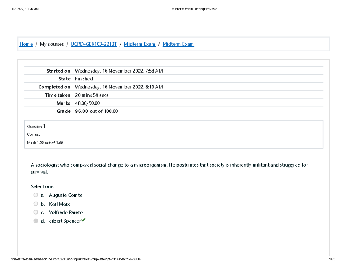 UGRD GE6103 Midterm Exam: Understanding Social Change in IT Era - Studocu