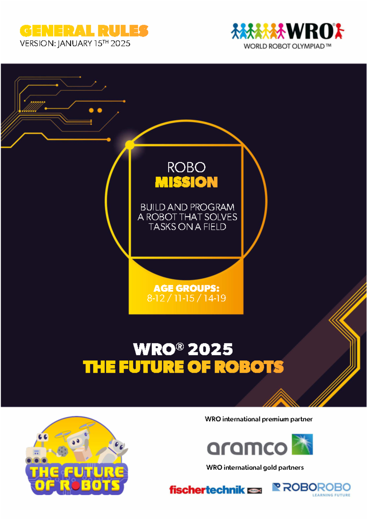 WRO 2025 Robo Mission: Comprehensive General Rules and Guidelines - Studocu