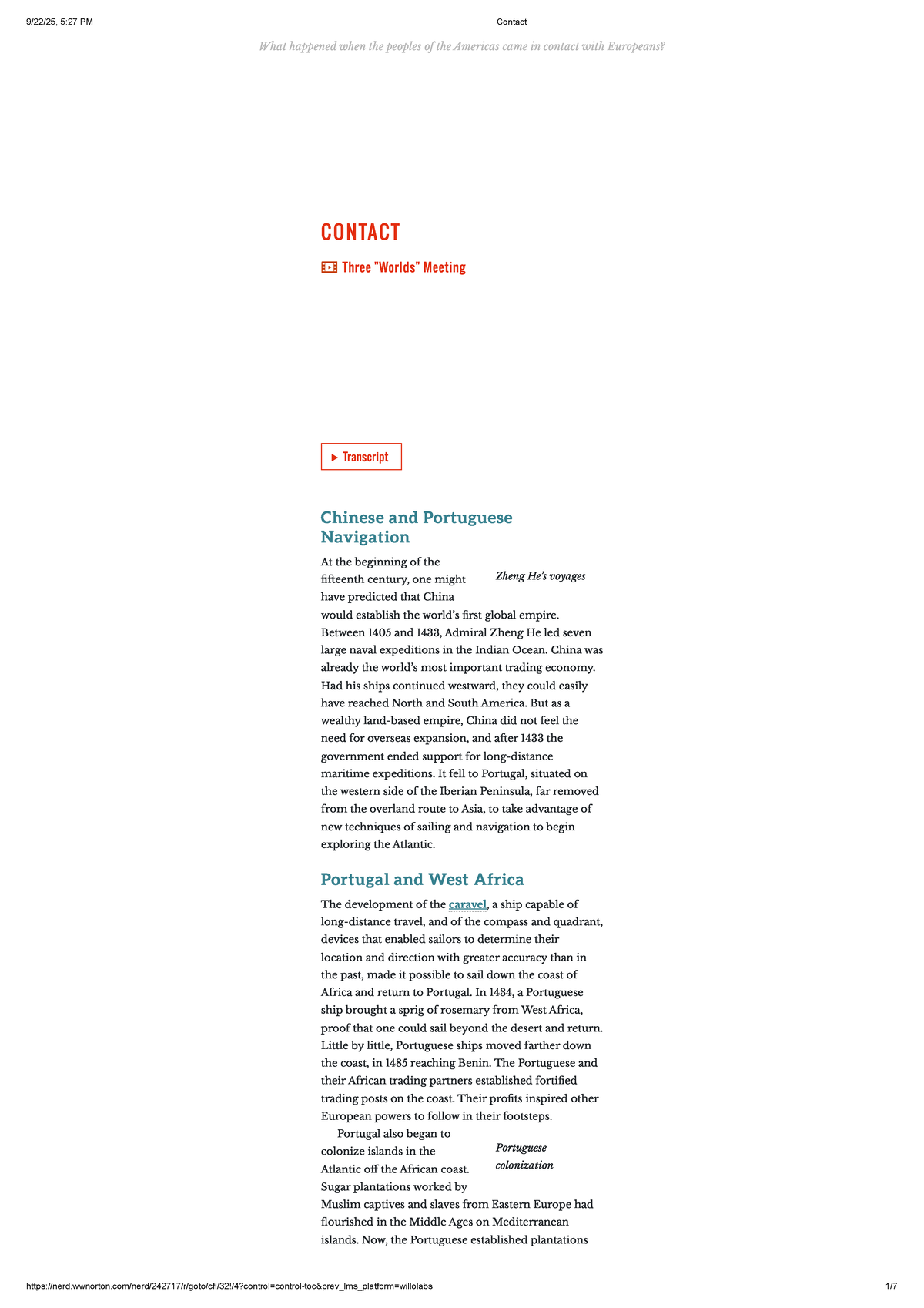 Exploration and Colonization: The Impact of the Columbian Exchange ...