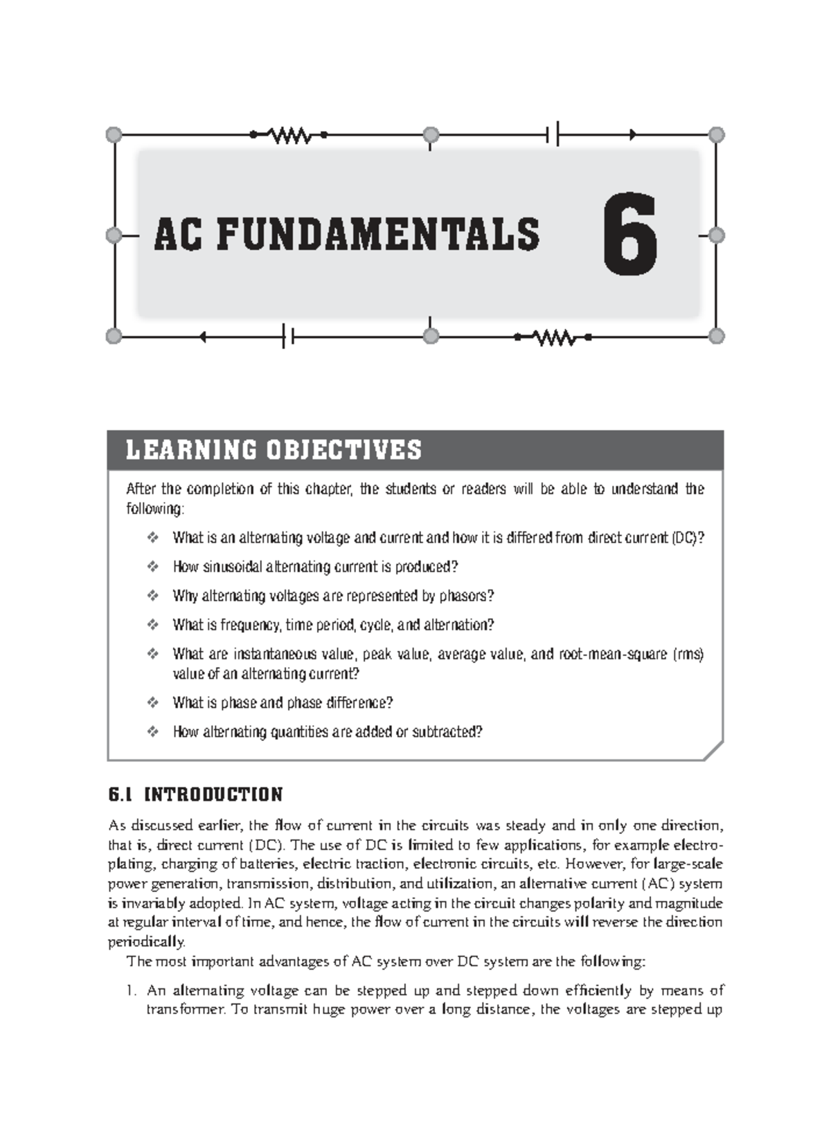 AC Fundamentals: 6 Learning Objectives and Key Concepts Explained - Studocu