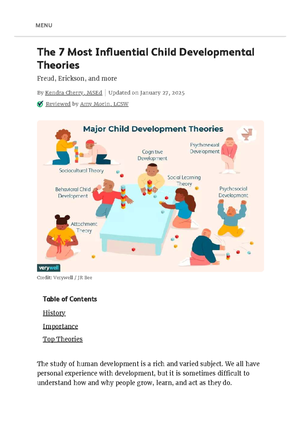 Developmental Theories: Top 7 Influential Child Theories - Studocu