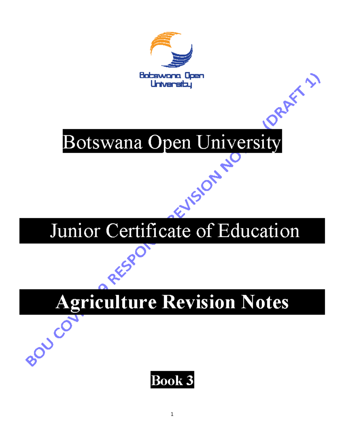 JCE - Agriculture Revision Notes Book 3: Reproduction & Breeding ...
