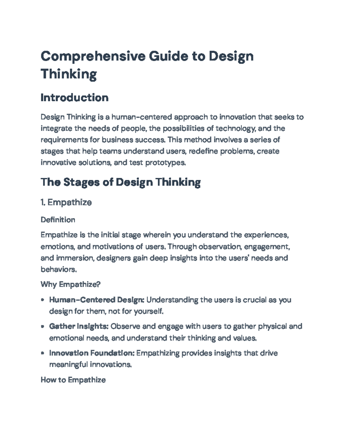 Design Thinking Methodology: A Comprehensive Guide - Comprehensive ...