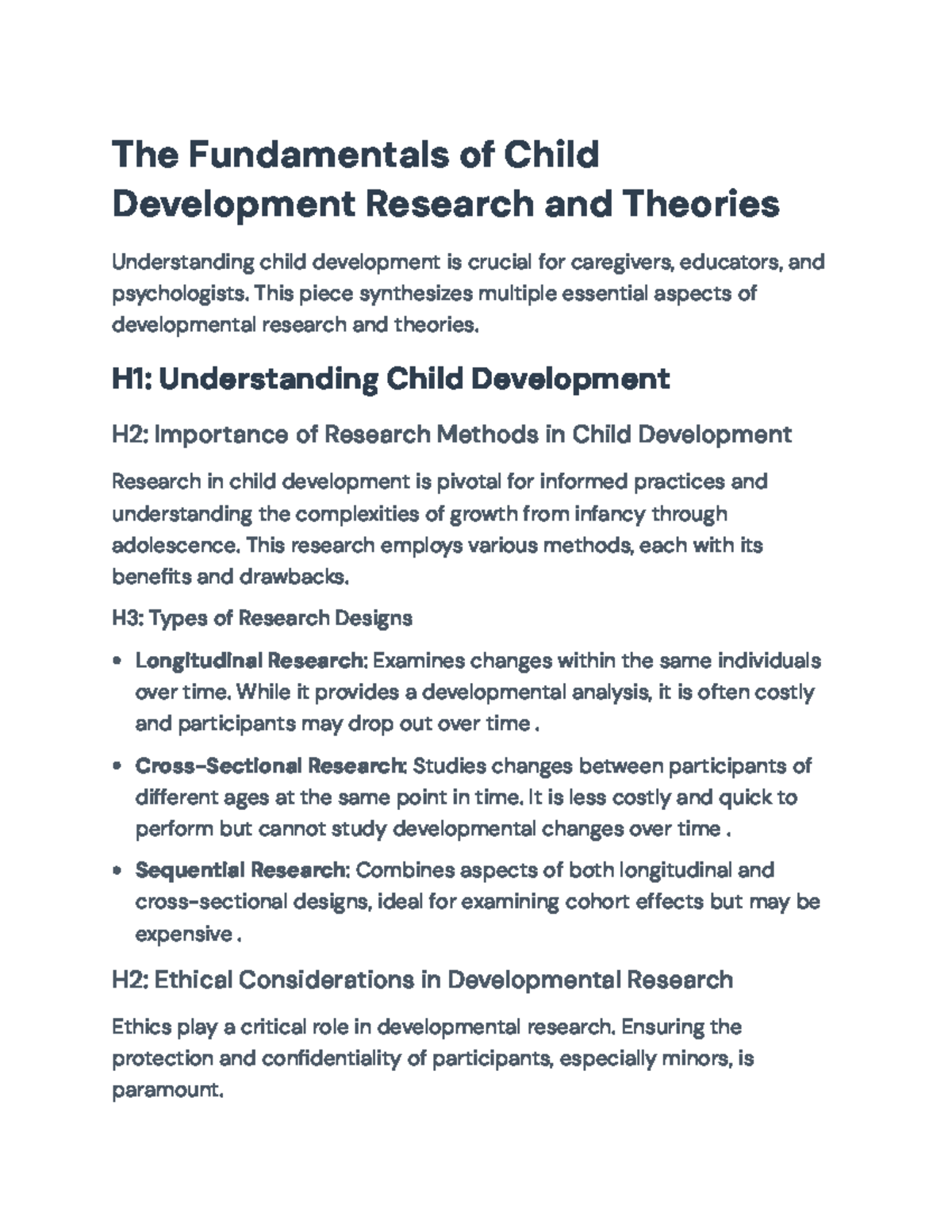 Child Development Theories and Research Methods: A Comprehensive Guide ...