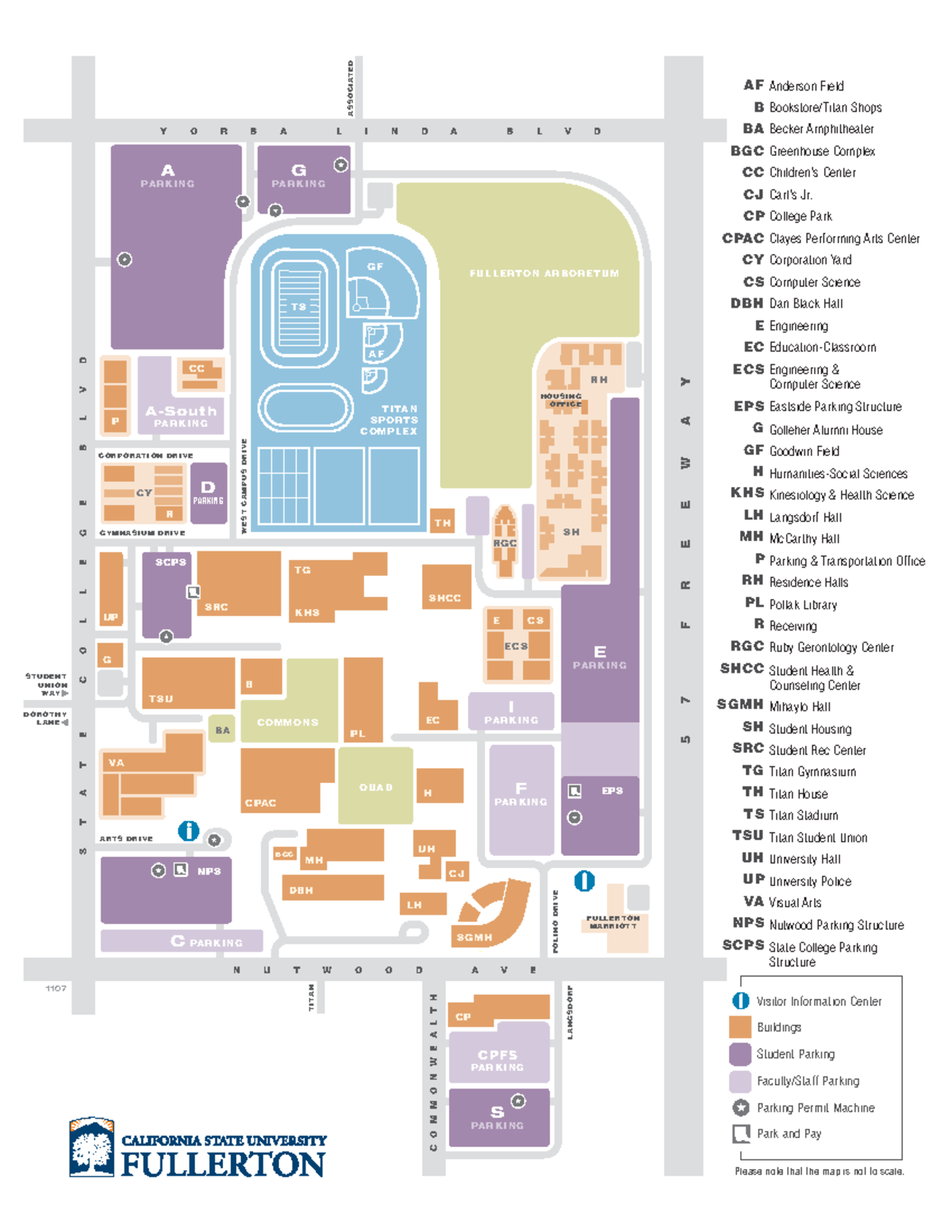 CSUF Campus Map and Visitor Info: Highlights of Key Locations - Studocu