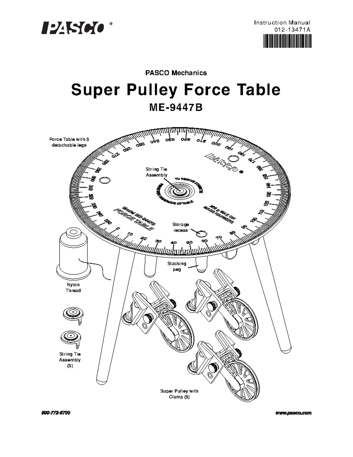 Super Pulley Force Table Manual for ME 9447B - Studocu