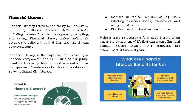 Basic Finance for Daily Life: Financial Literacy Overview (FIN101 ...