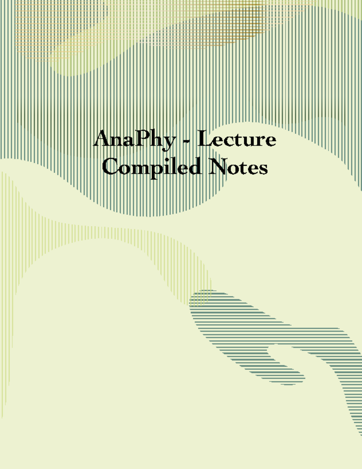 Compiled-Notes(CHEM LAB) - AnaPhy - Lecture Compiled Notes Unit I ...