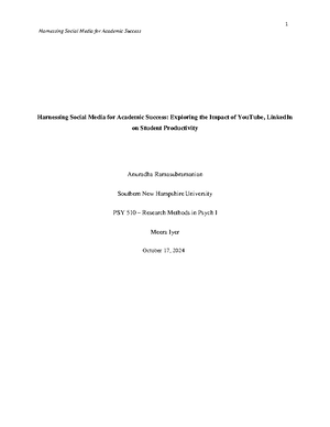 [Solved] Revelations about the Facebook Emotional Contagion study - Research Methods In Psyc ...