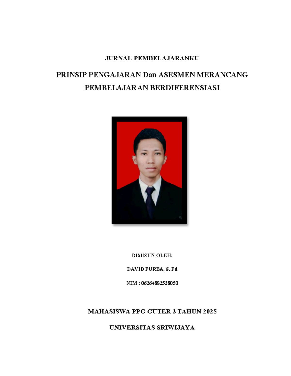 Jurnal Pembelajaran PPG GUTER 3: Merancang Pembelajaran Berdiferensiasi ...