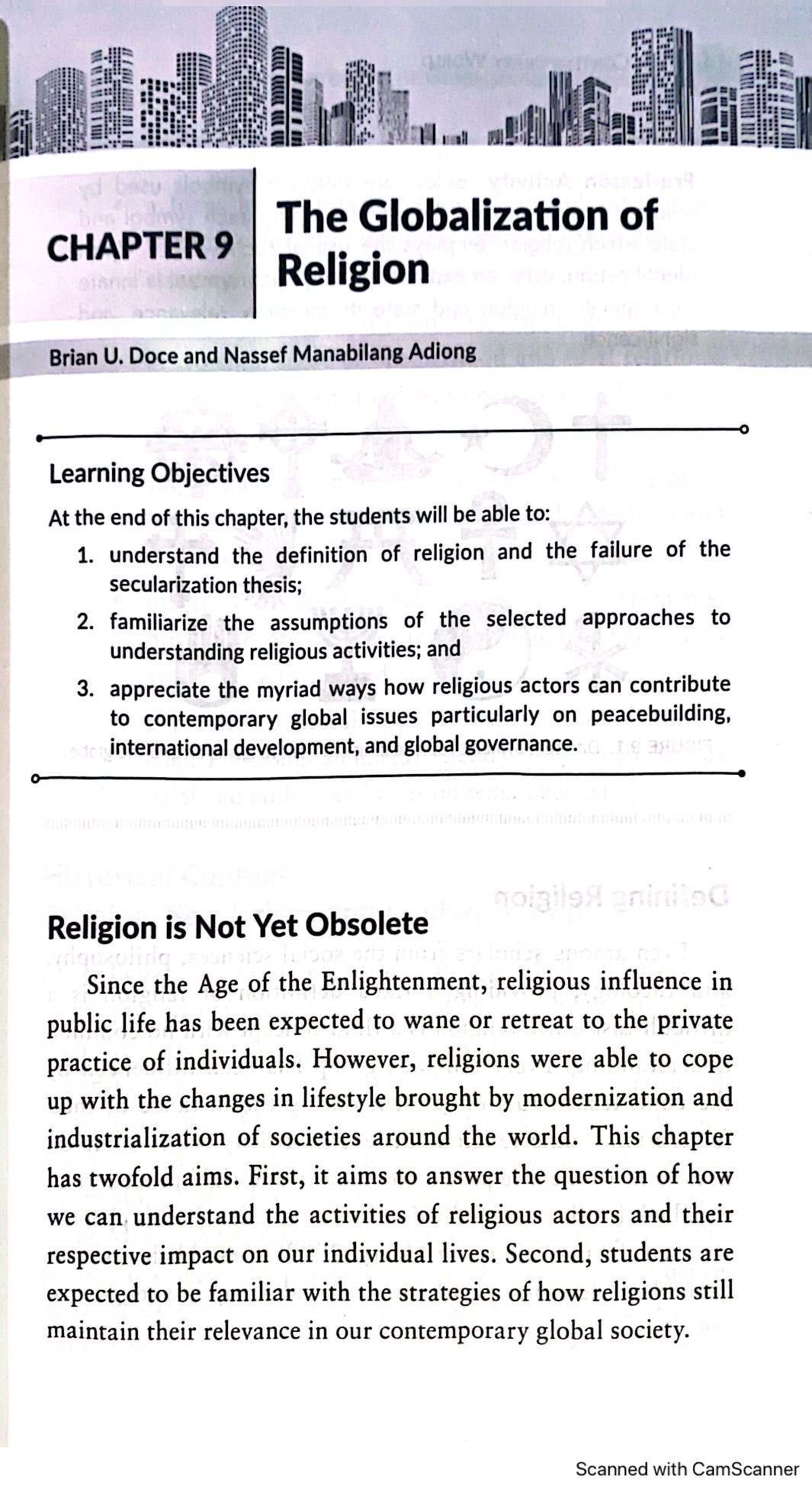 Chapter 9: The Globalization of Religion - Key Concepts and Insights - Studocu