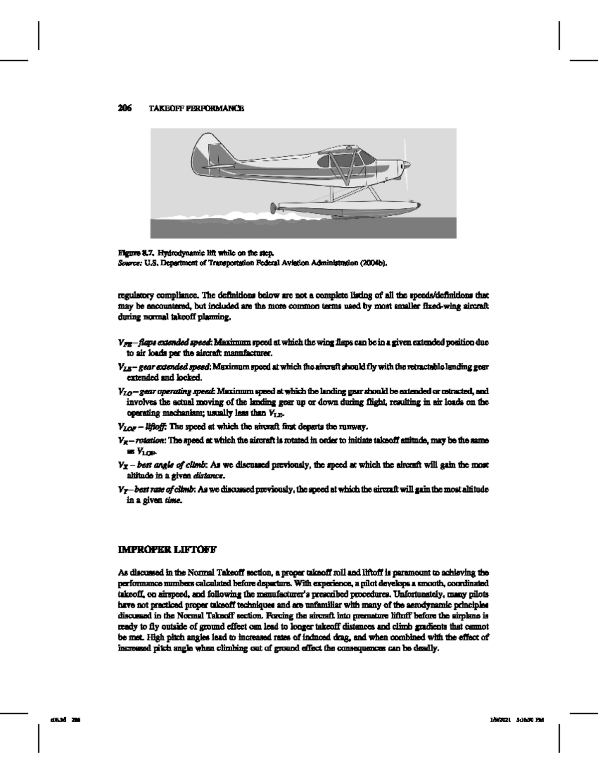 19 - aeronotics - 206 TAKEOFF PERFORMANCE Figure 8. Hydrodynamic lift ...