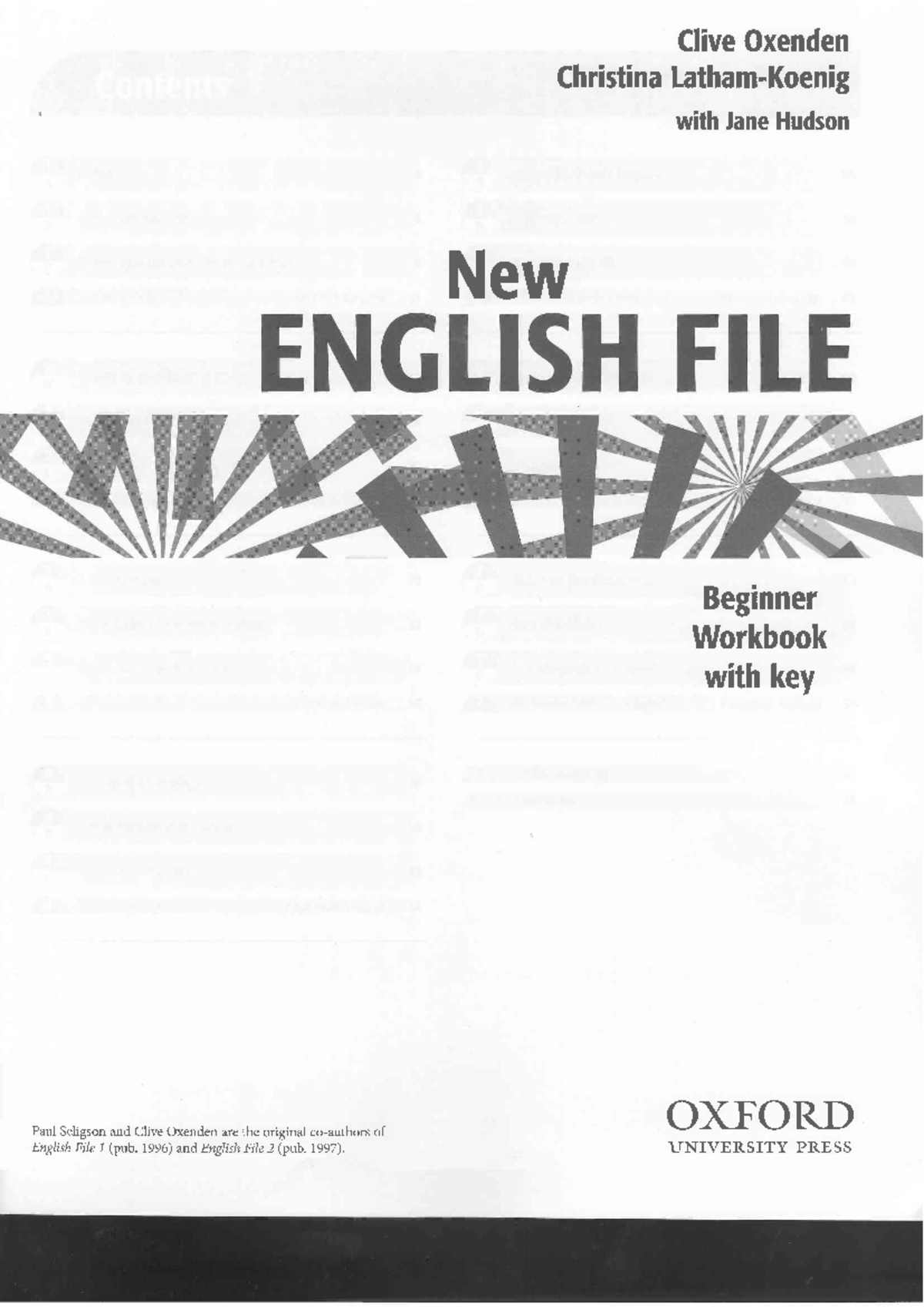 New English File Beginner Workbook with Key (Course Code: WB) - Studocu