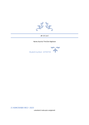 [Solved] Iqathatha means - IsiZulu (AFT 121) - Studocu