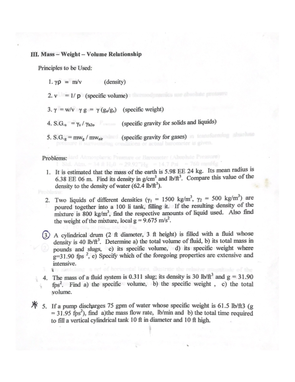 III - practice - Mass Weight Volume Relationship Principles to be Used ...