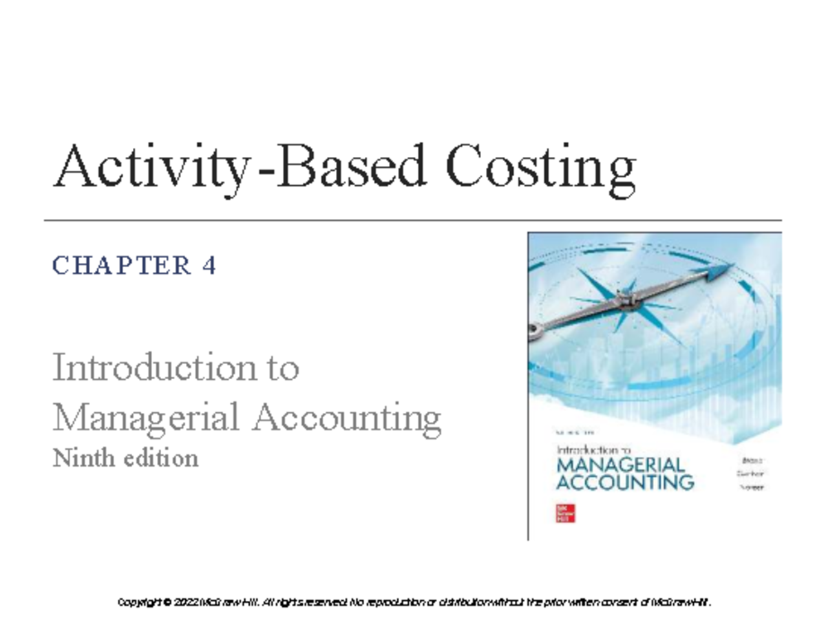Costing CH04: Introduction to Managerial Accounting Insights and ...