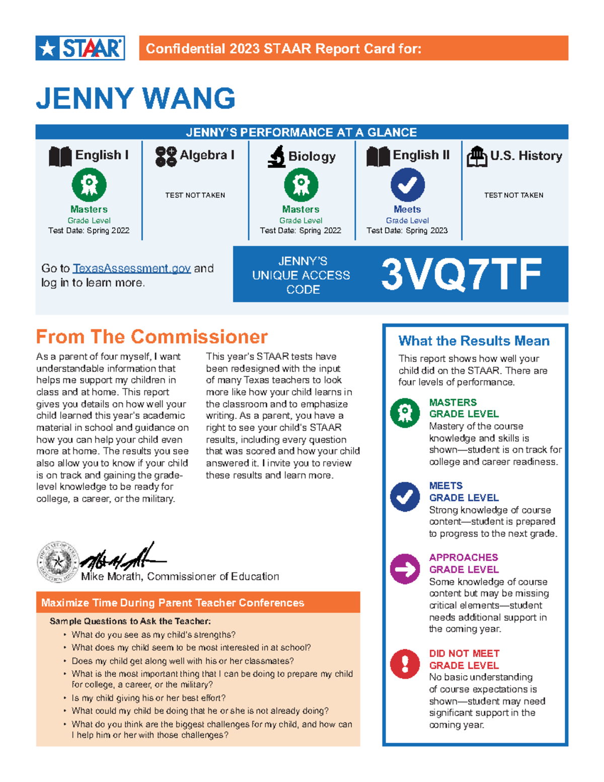 Staar English II en - GRADING - English I Algebra I Biology English II ...