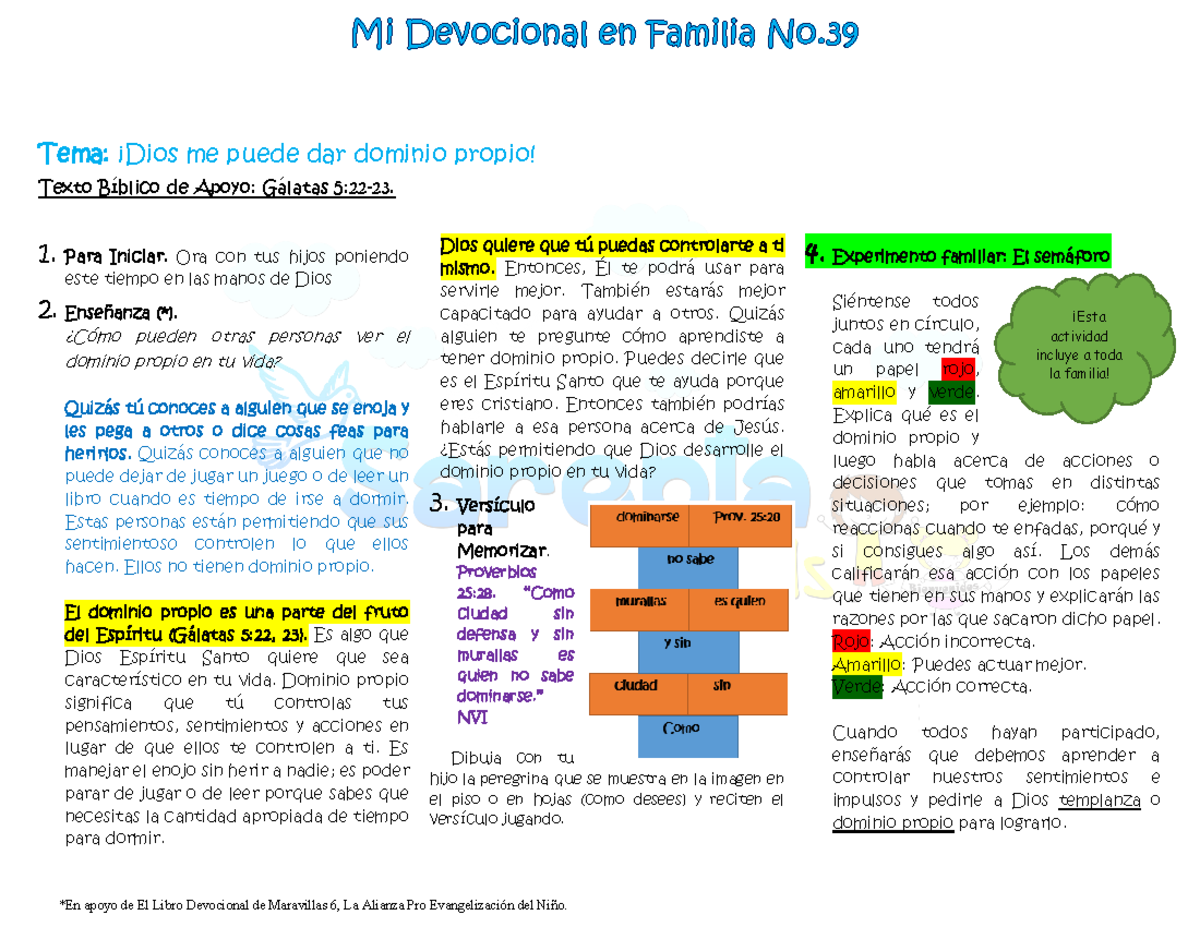 Devocional-39 - Para el interés del lector - *En apoyo de El Libro Devocional de Maravillas 6 ...