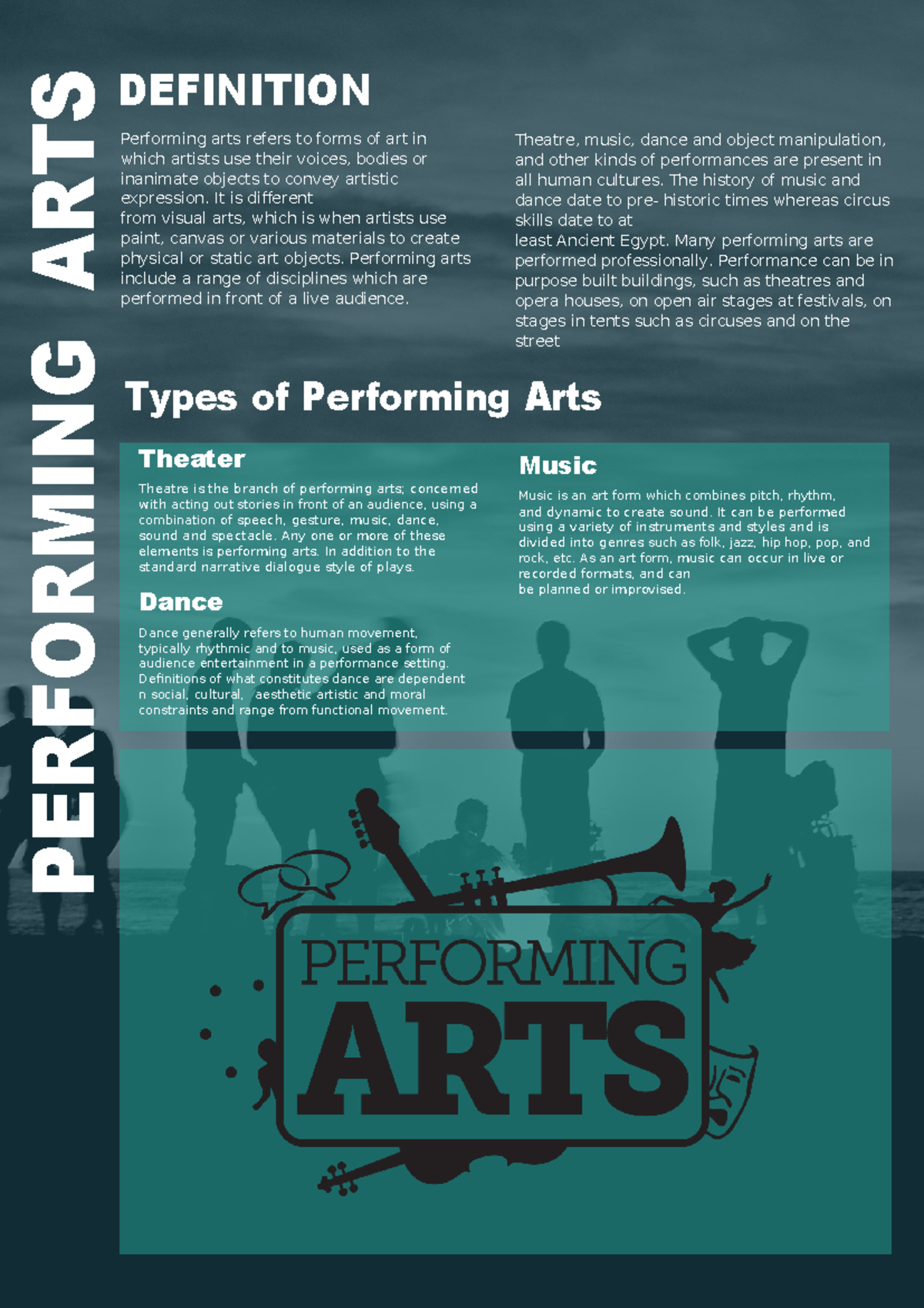 Module 4: Exploring Music and Dance in Performing Arts - Studocu