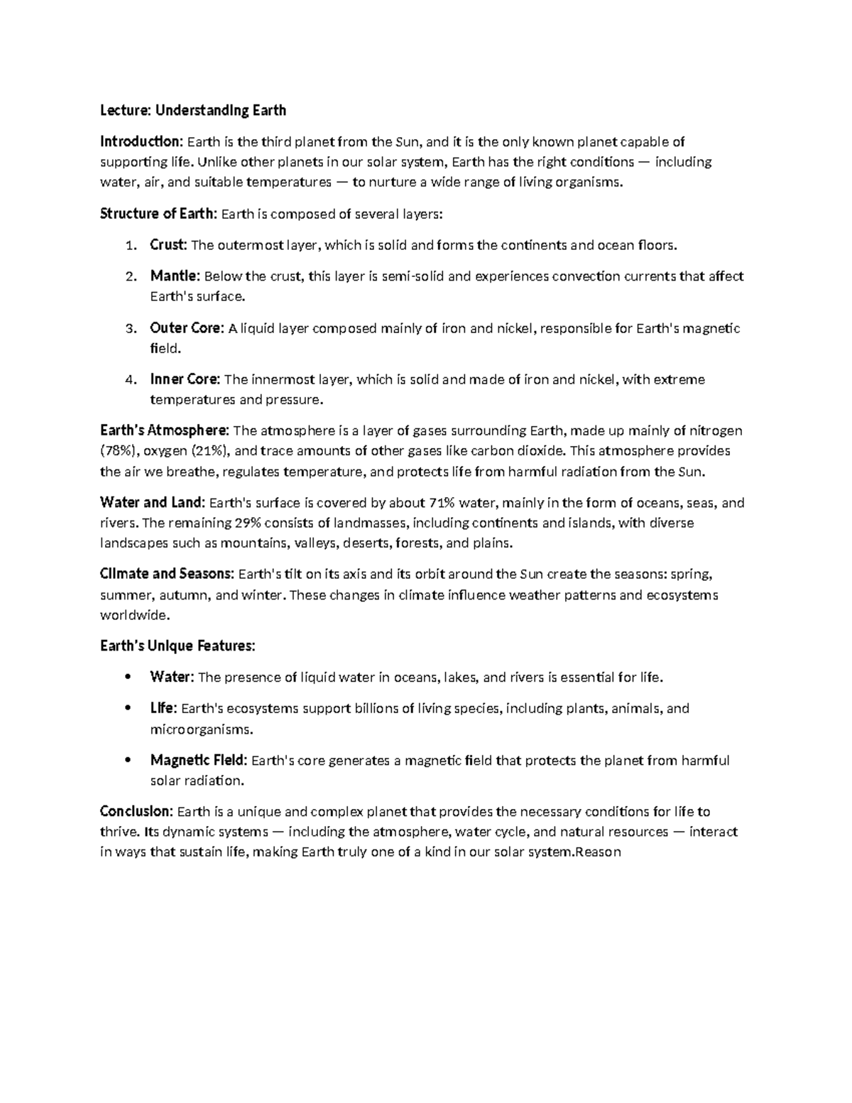 Understanding THE Earth - Lecture: Understanding Earth Introduction ...