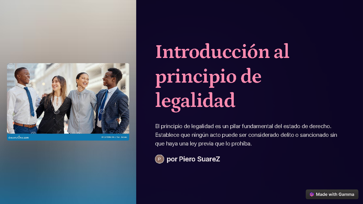 Introduccion al principio de legalidad - Introducción al principio de ...