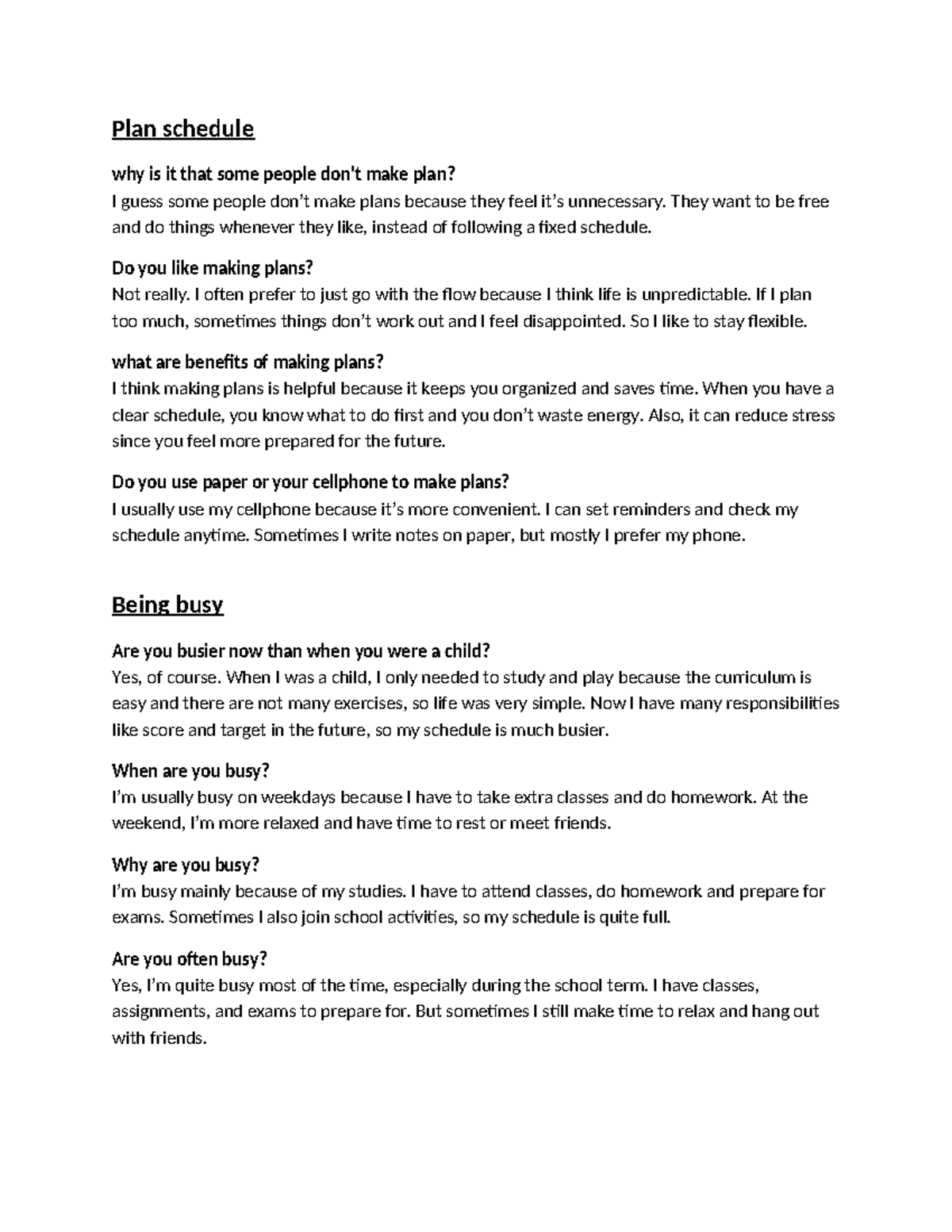 SPK 2023: The Importance of Planning and Managing Time - Studocu