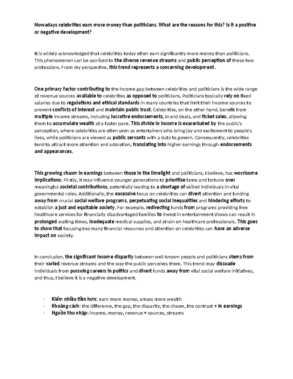 Celebrities vs. Politicians: Analyzing Income Disparity and Impact ...