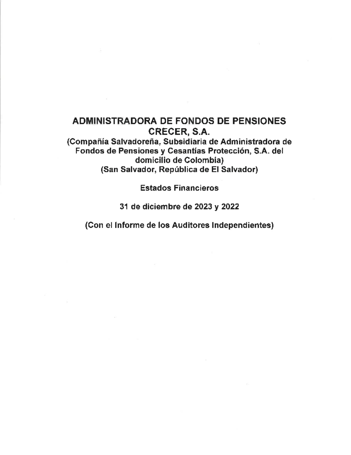 A 004 2024 AFP Crecer S - Estados Financieros - ADMINISTRADORA DE ...