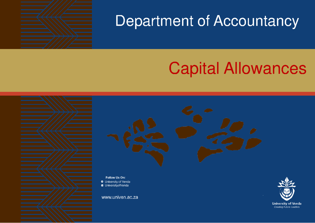 2022 ACC 101 Capital Allowances & Taxable Income Overview - Studocu