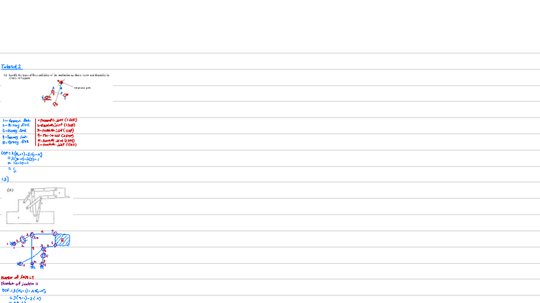 Tutorial I: Ternary Link Mechanisms and DOF Analysis (TUt3) - Studocu