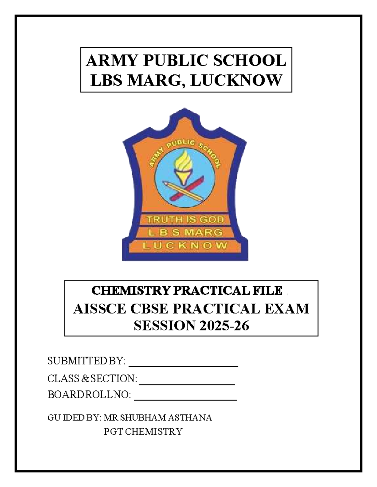 Chemistry practical file - Computer Science - SUBMITTED BY ...