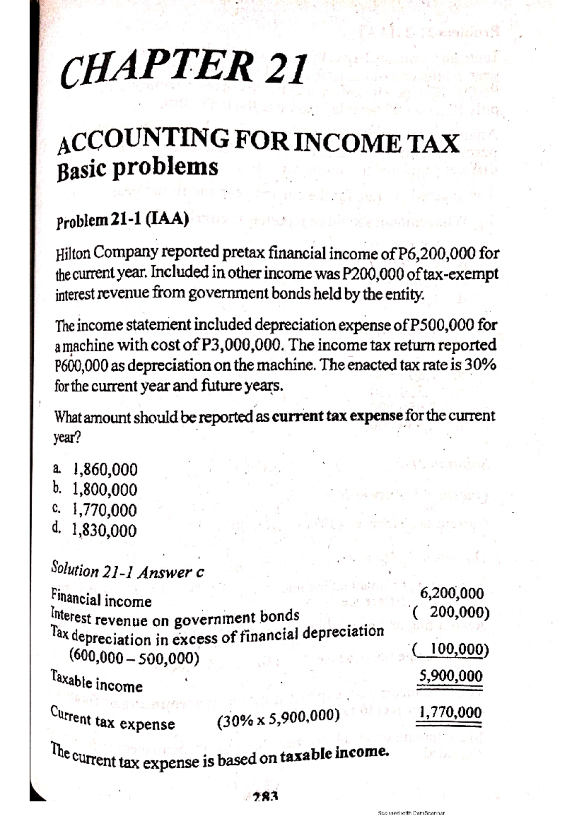 Income tax - Accountancy - Studocu