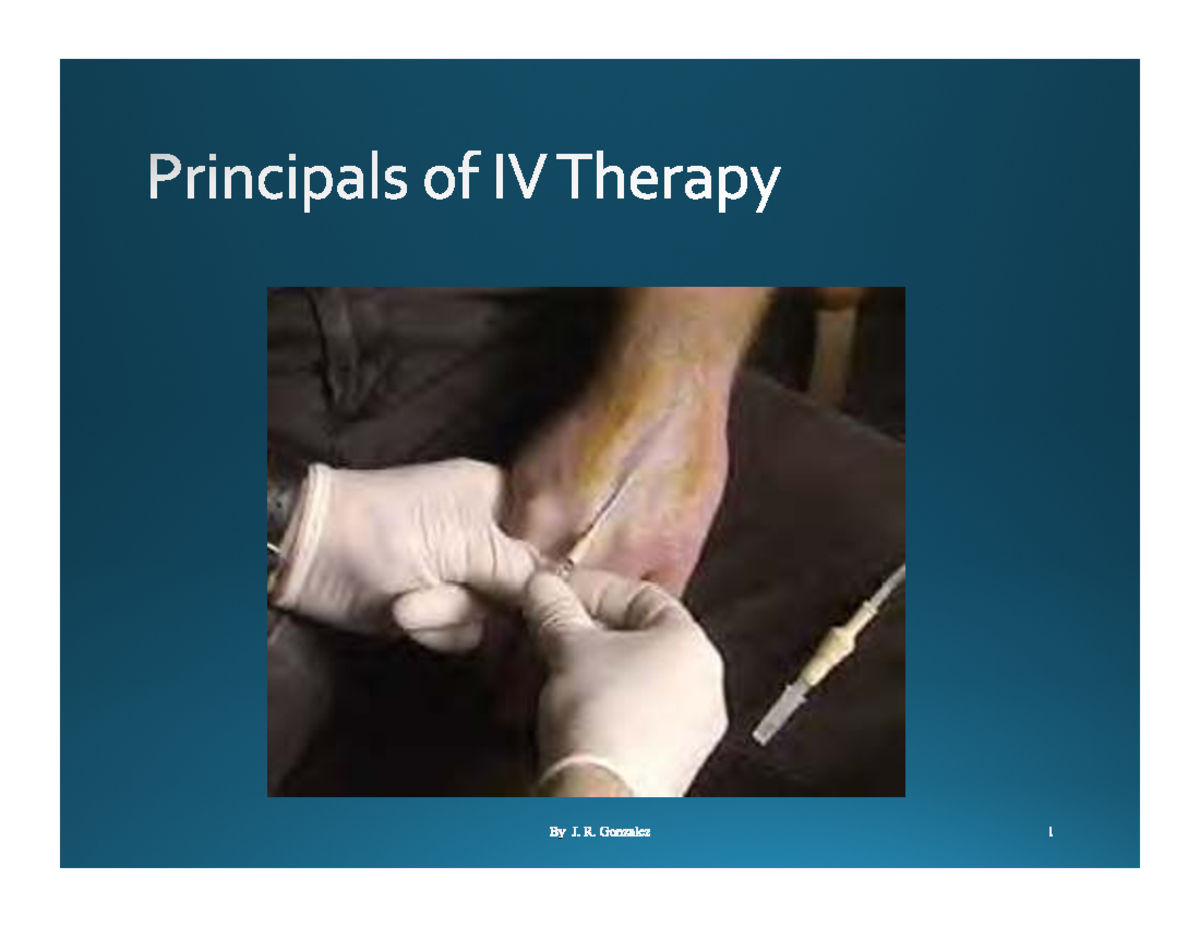IV Therapy Principles: EMT-P Guidelines for Administering Fluids - Studocu
