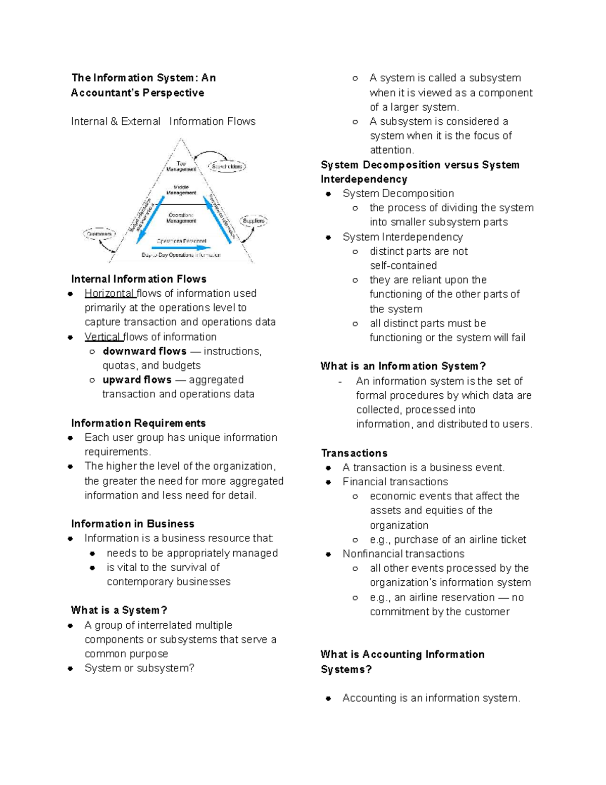 Audit in CIS Environment: Understanding Information Flows and Systems ...