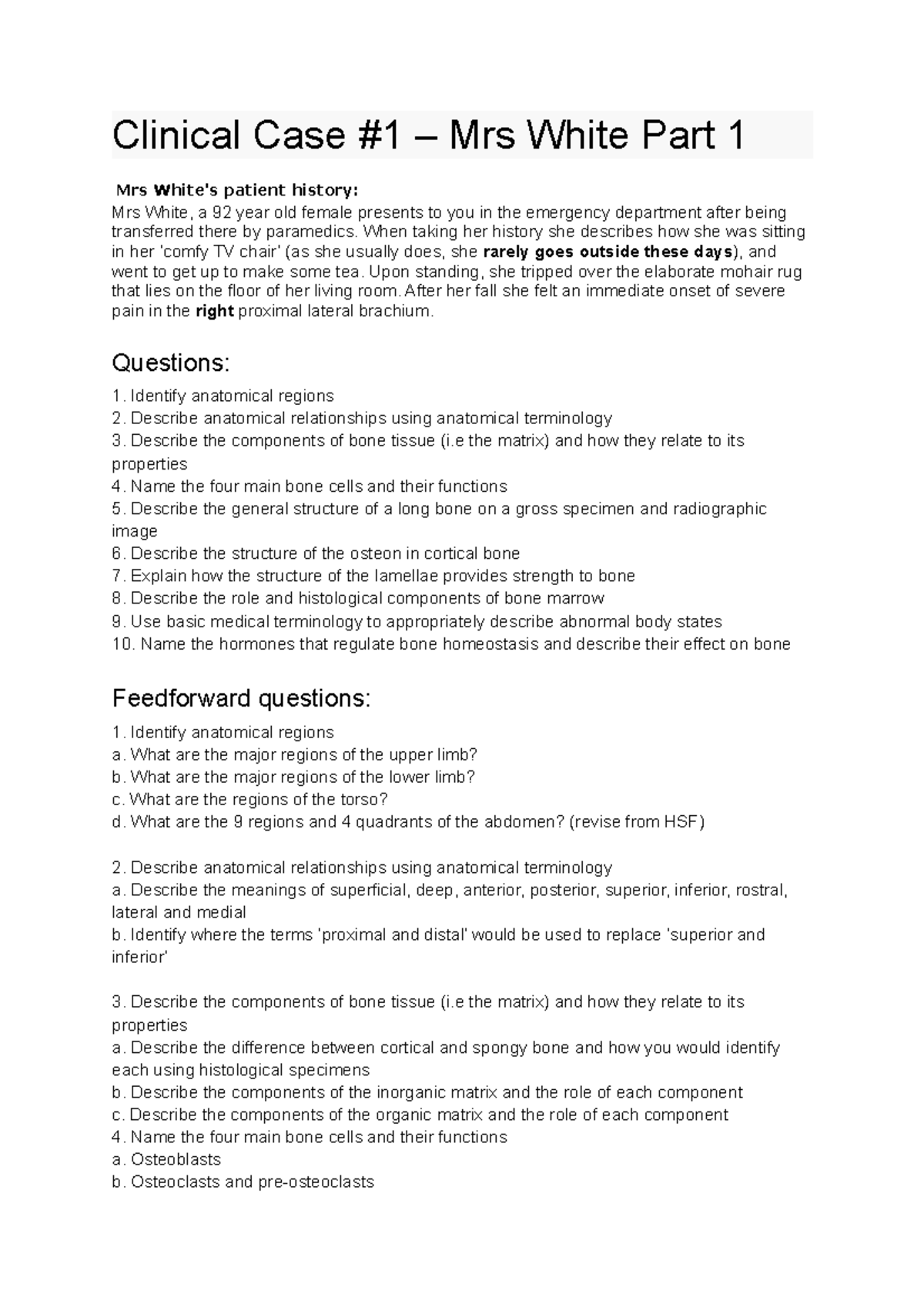 Medical Anatomy - Lecture Notes on Clinical Cases and Bone Structure ...