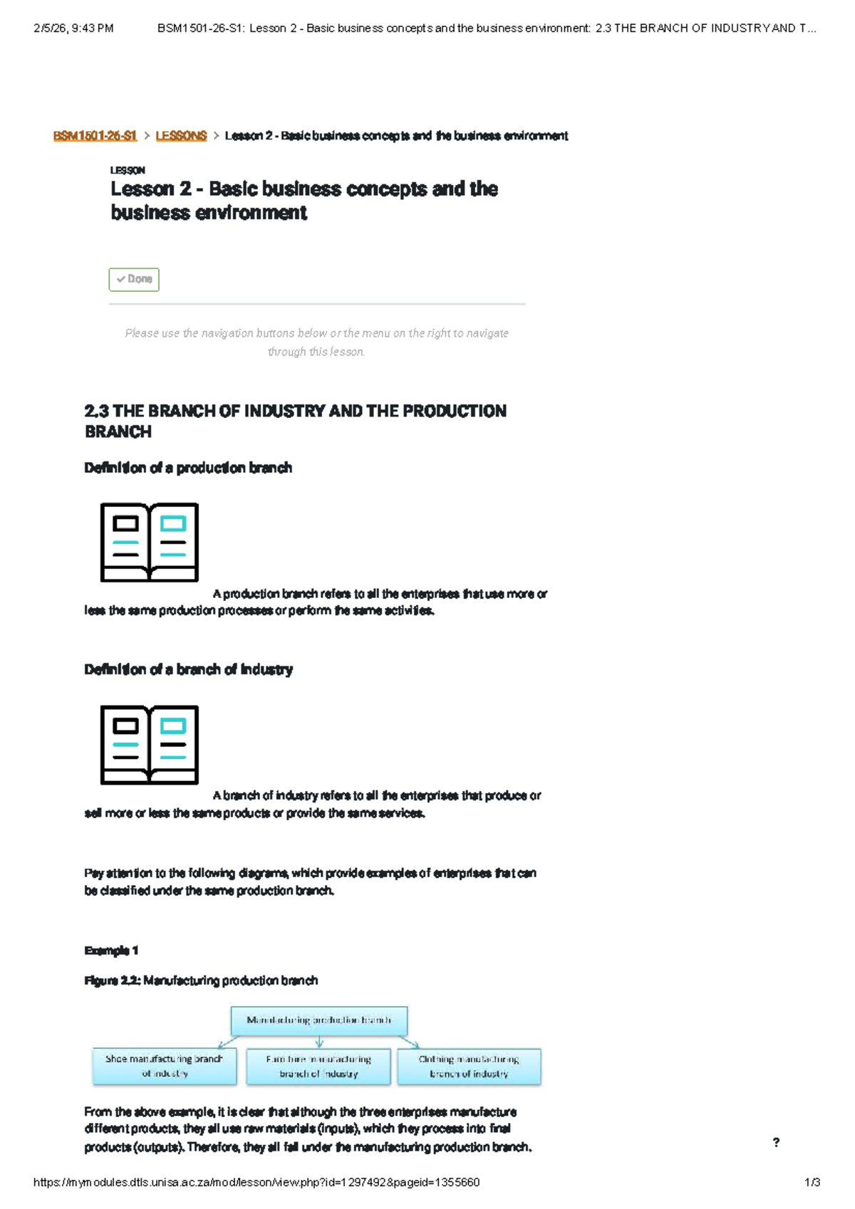 BSM1501-26-S1: Lesson 2 - Basic Business Concepts - Studocu