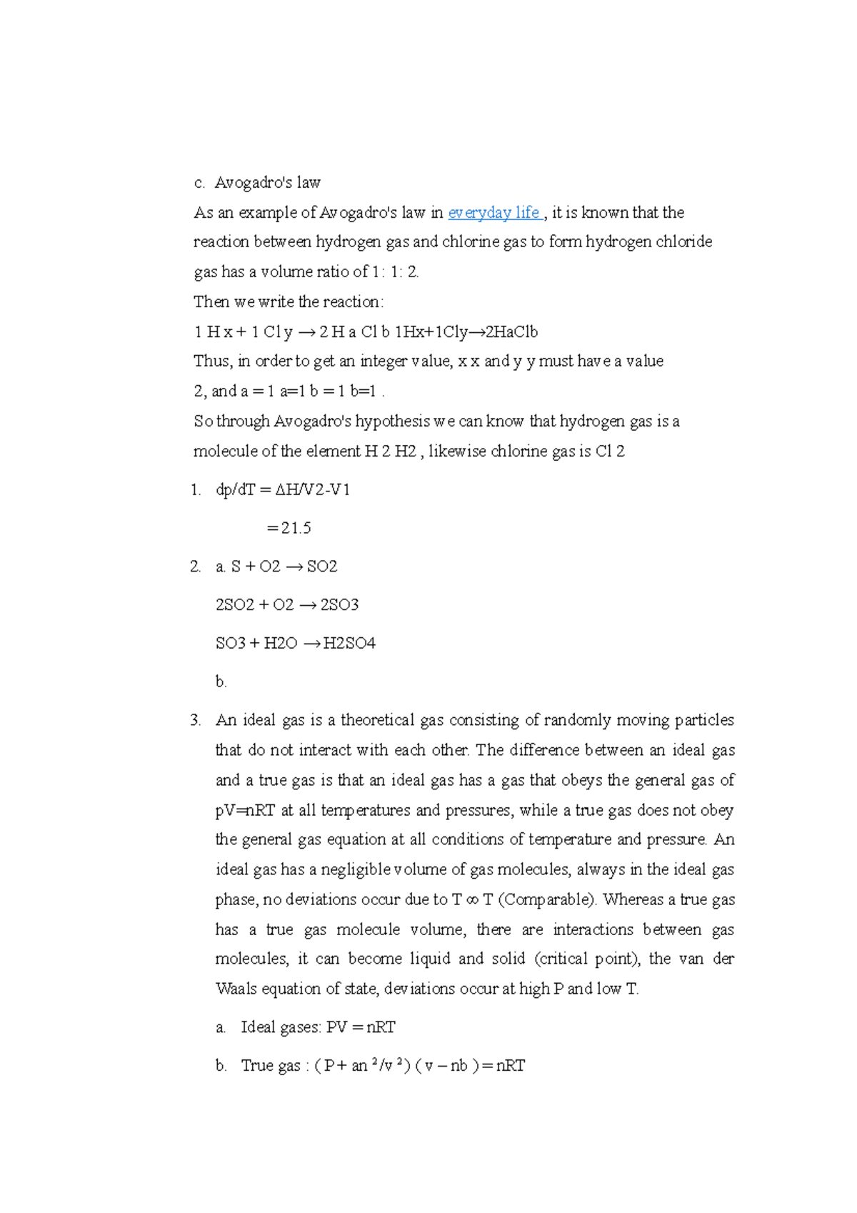 Final Exam Study Notes for Chemistry: The Hopkin's Cole Test - Studocu