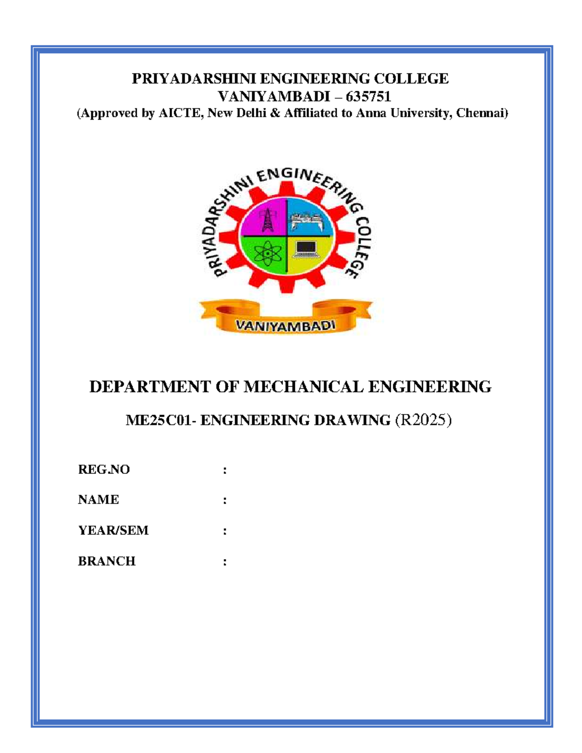 ME25C01 Engineering Drawing Manual for 1st Year E.G. Lab - Studocu