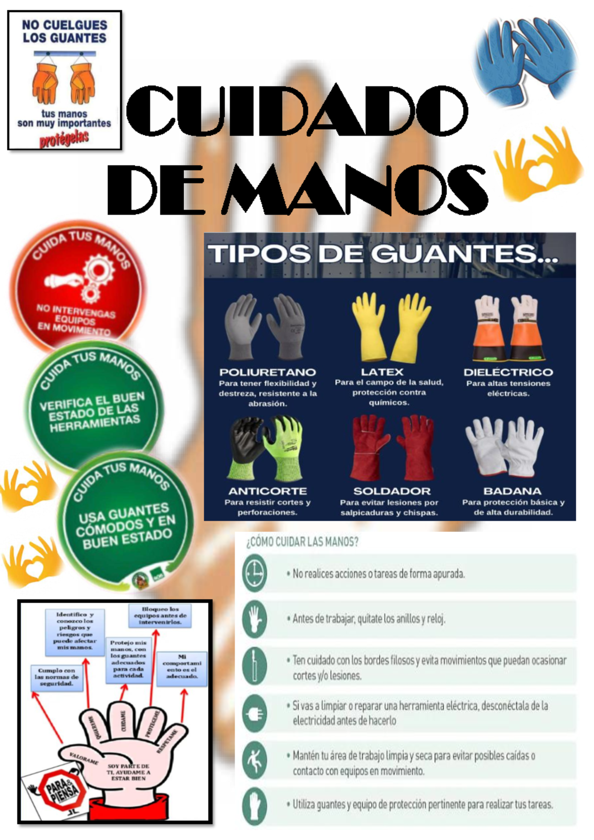 Cuidado de Manos: Campaña de Protección y Seguridad Laboral - Studocu