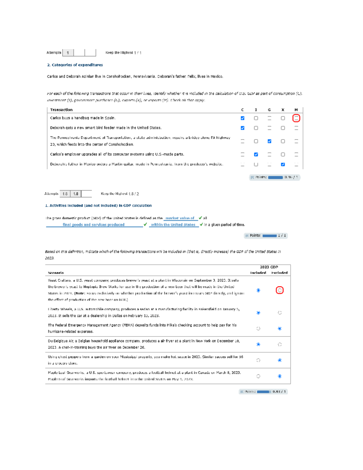 Mod 3 Quiz 1-2: Analyzing GDP Transactions and their Impacts - Studocu