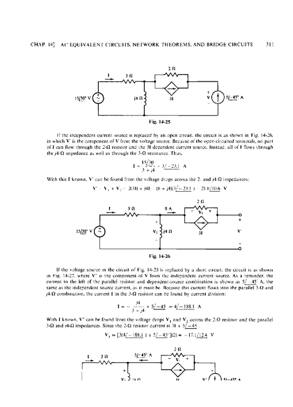 CHAP. 14 AC Equivalent Circuits, Network Theorems & Bridge Circuits 320 ...