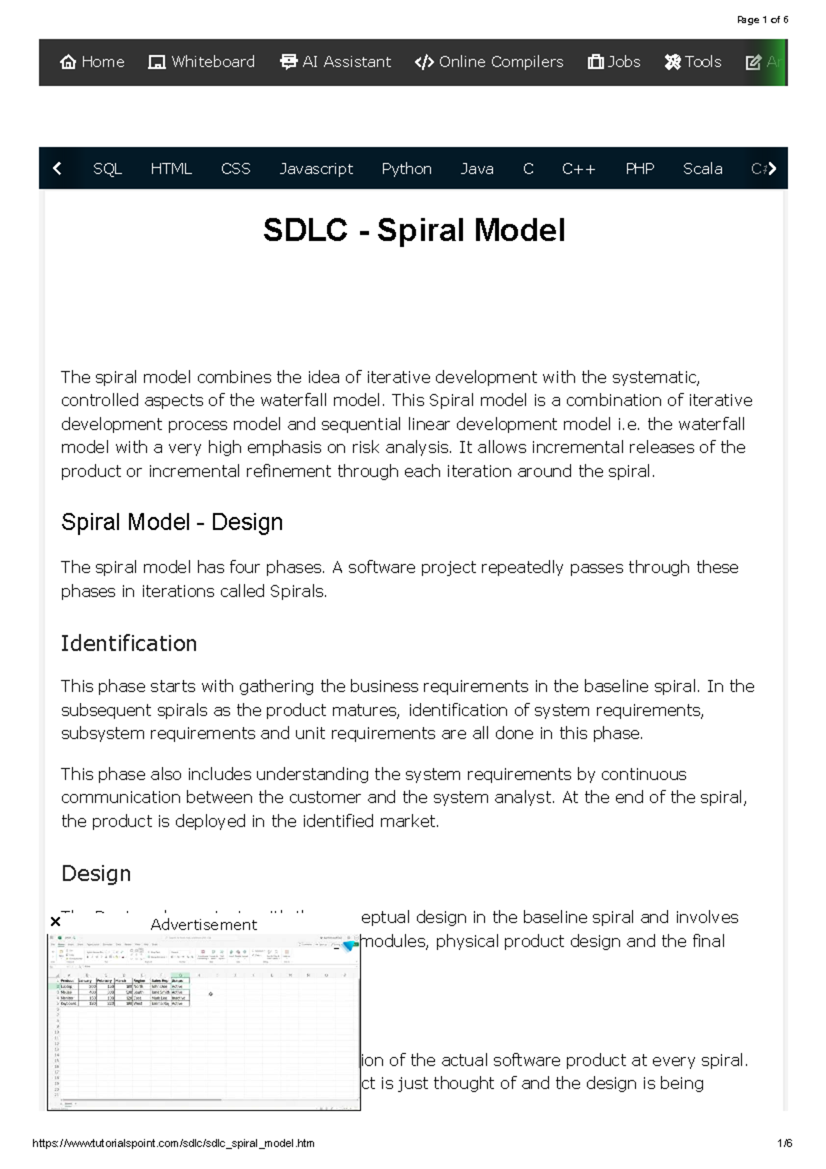 Spiral model of SDLC: An overview of phases and advantages - Studocu