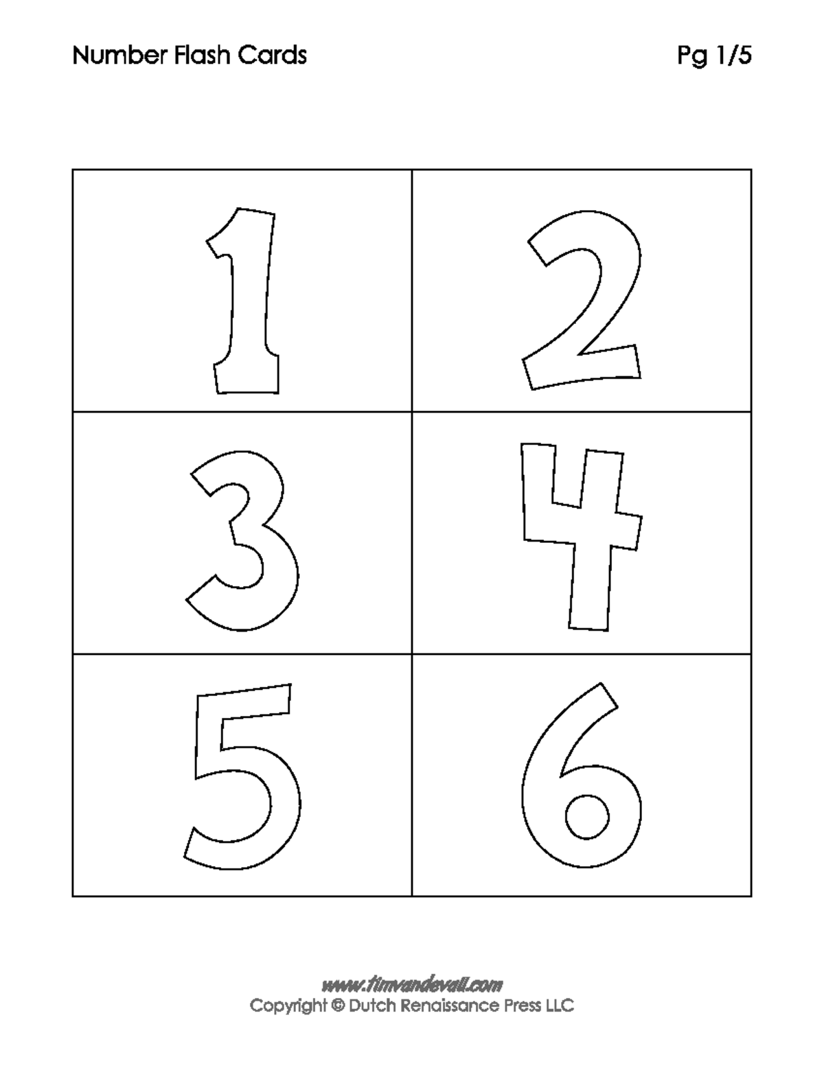 Number Flash Cards: Black & White PDF Edition - Studocu