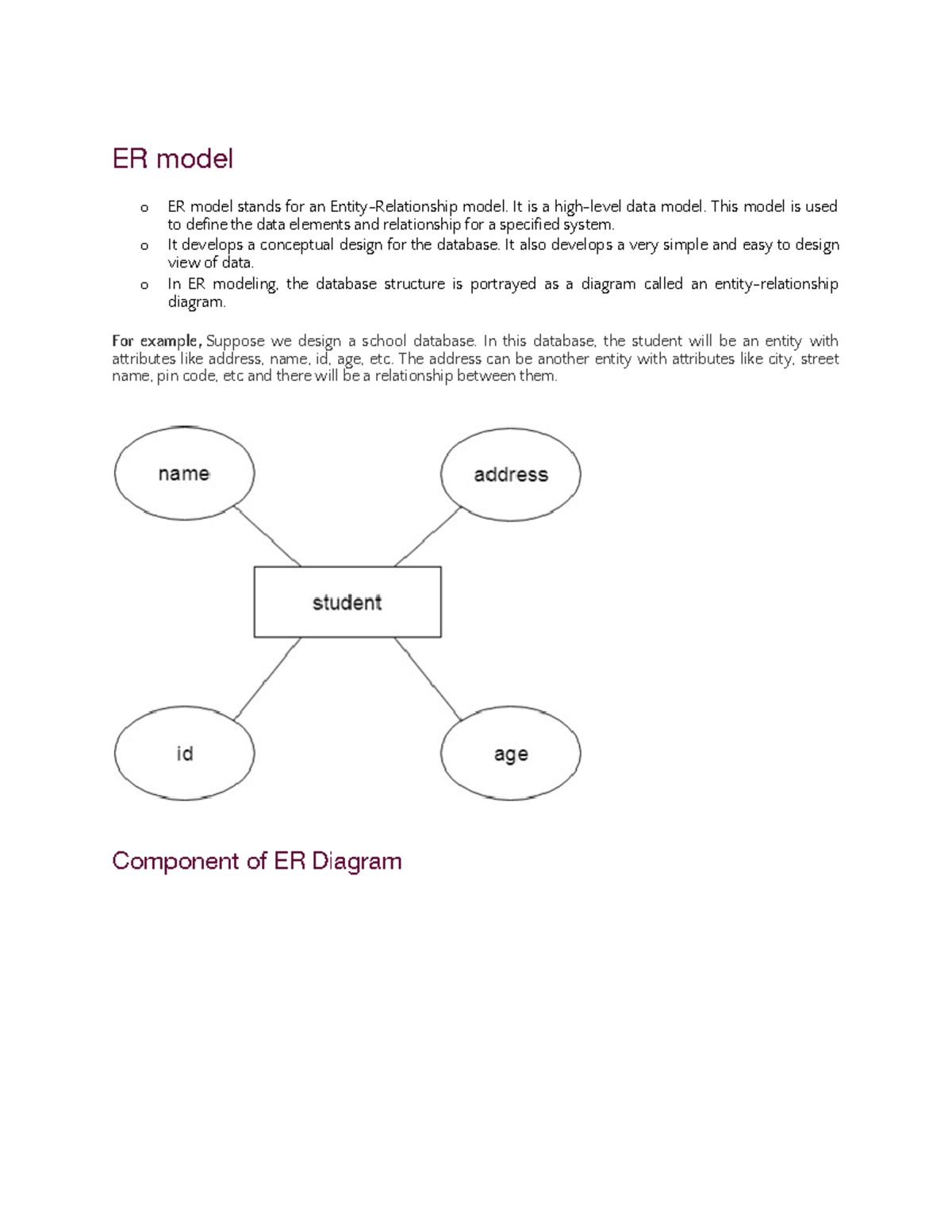 DBMS Unit 3: Understanding ER Models and Database Keys - Studocu