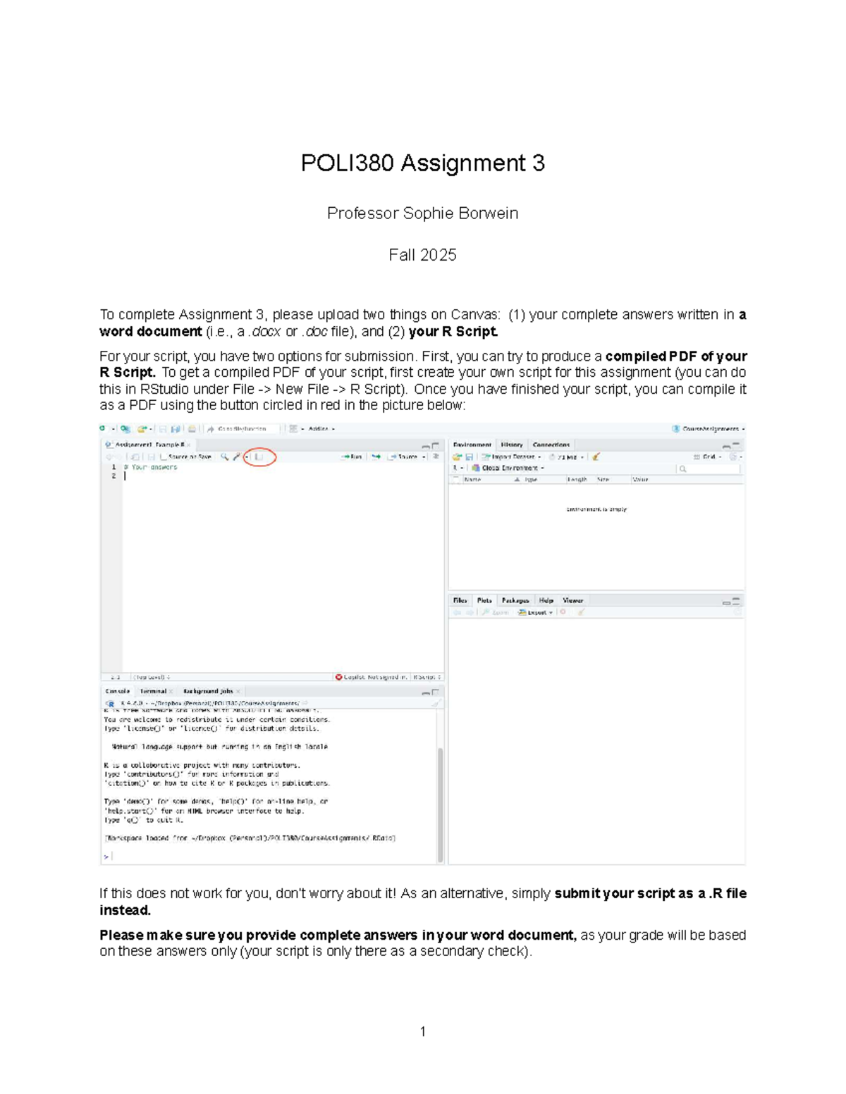 POLI380 Assignment 3: Analyzing NDP Ratings with R Fall 2025 - Studocu