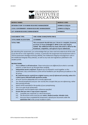 International Human Resource Management (IHRM) Overview & Key Functions - Studocu
