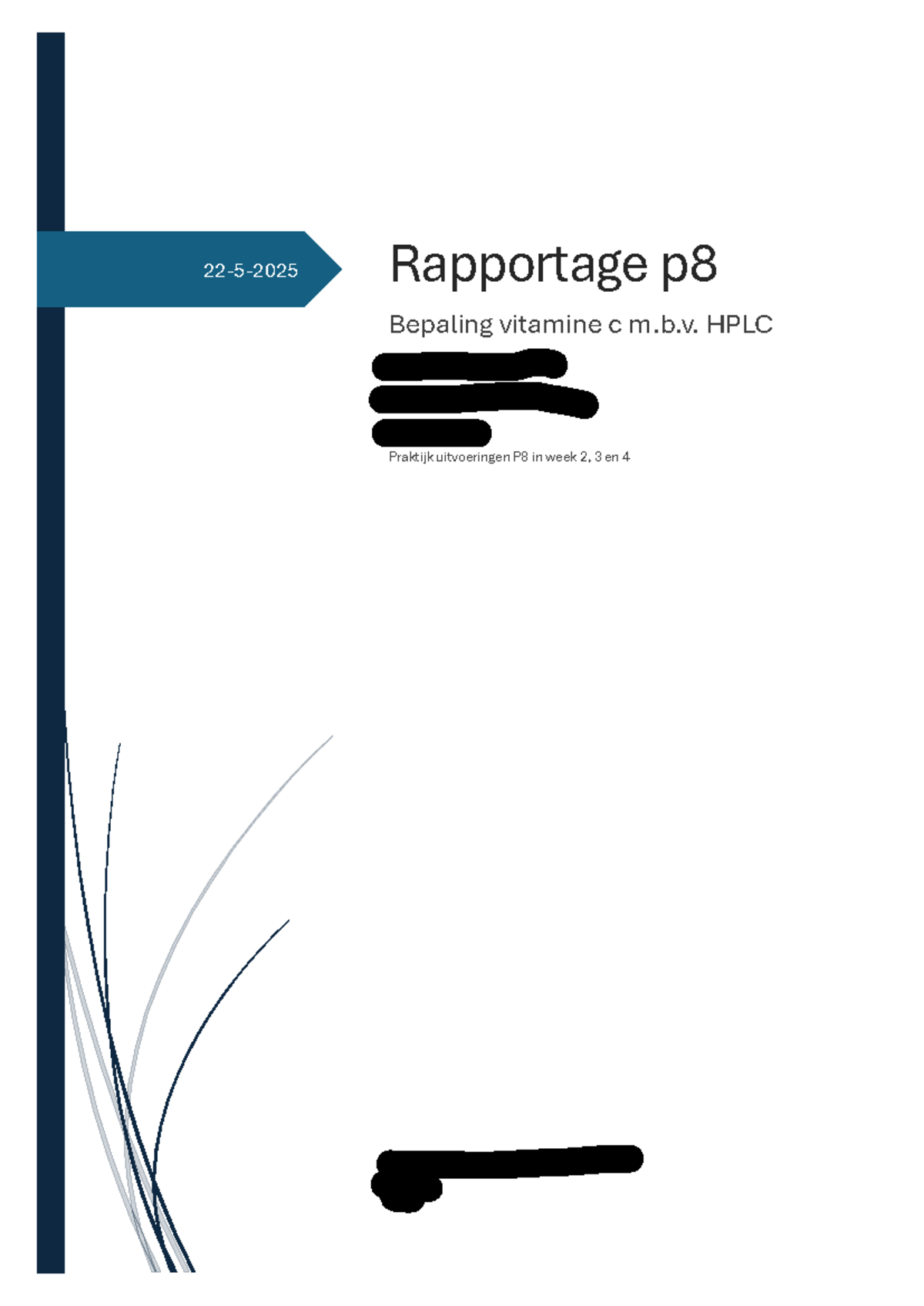 Rapportage P8: Bepaling van Vitamine C met HPLC in Kombucha - Studeersnel