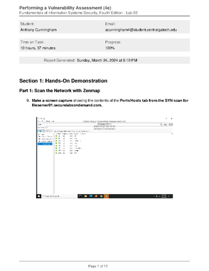 Fundamentals Study Guide Answers 4th edition - 1 CHAPTER 1 The Vista of ...