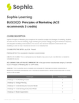 BUSI2020 - Sophia - Principles of Marketing - Studocu